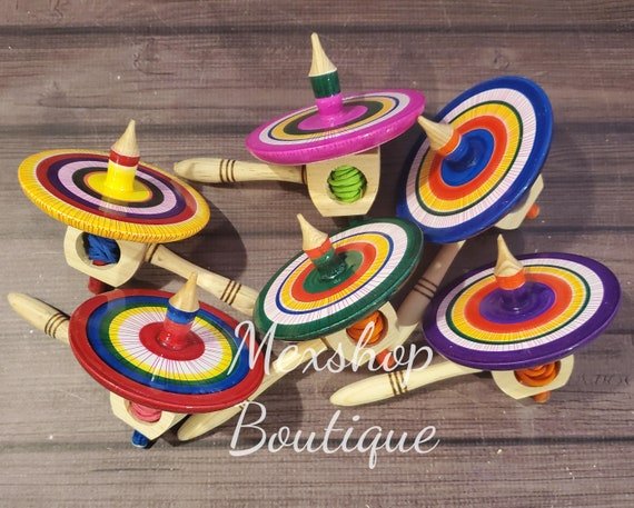 Handmade Wooden Spinning Top Toy: Timeless Fun for All Ages