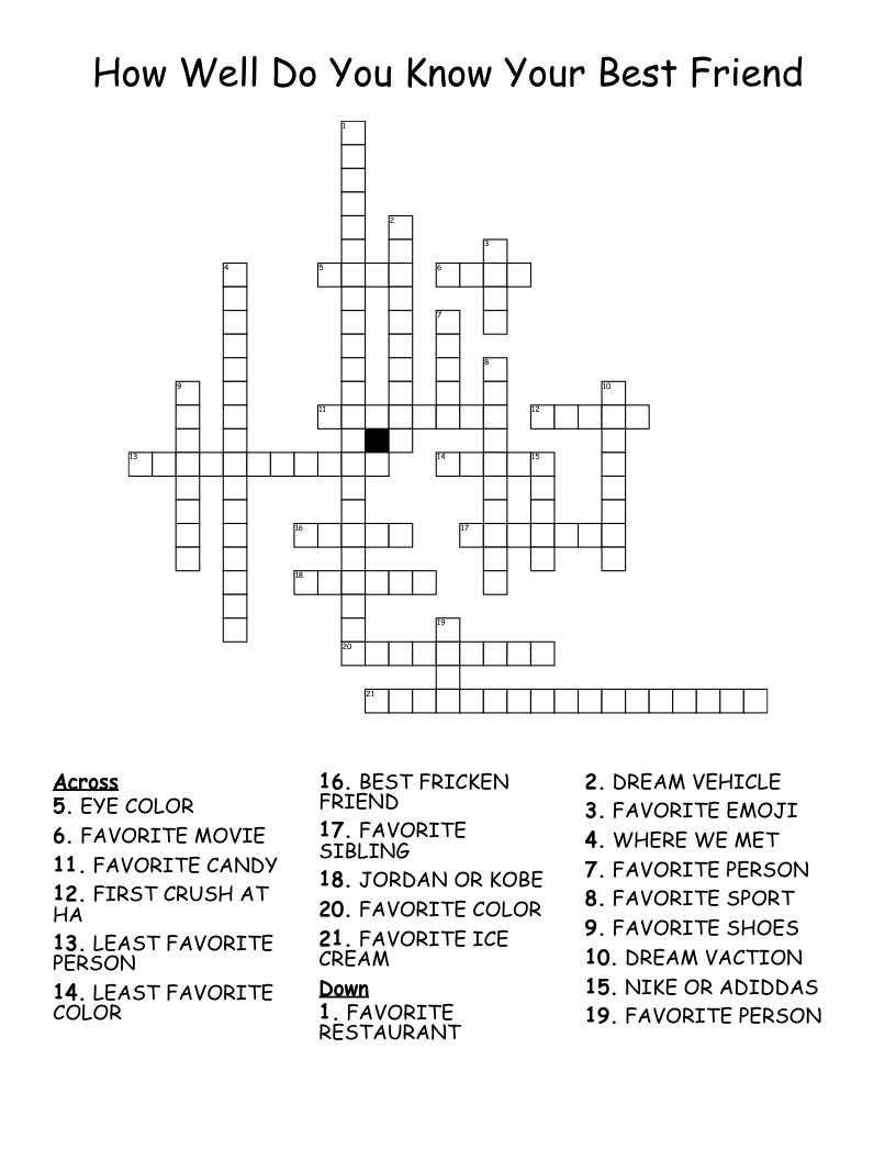 How Well Do You Know Jordan Crossword Puzzle Answer Key: Ultimate Guide