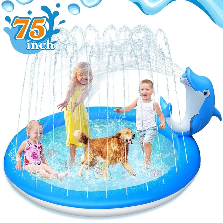 Outdoor Dolphin Sprinkler Inflatable: Ultimate Fun for Kids!