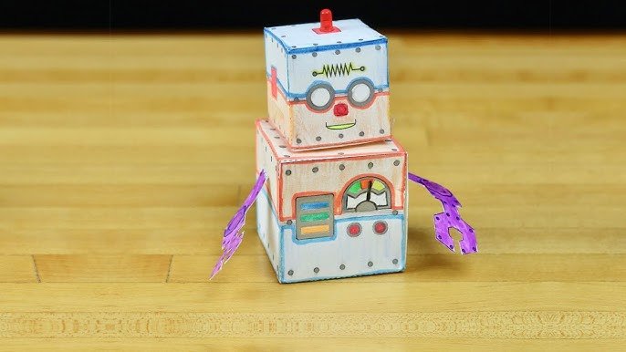 Paper Toy Robot With Circuits: Build Fun Interactive Models Easily